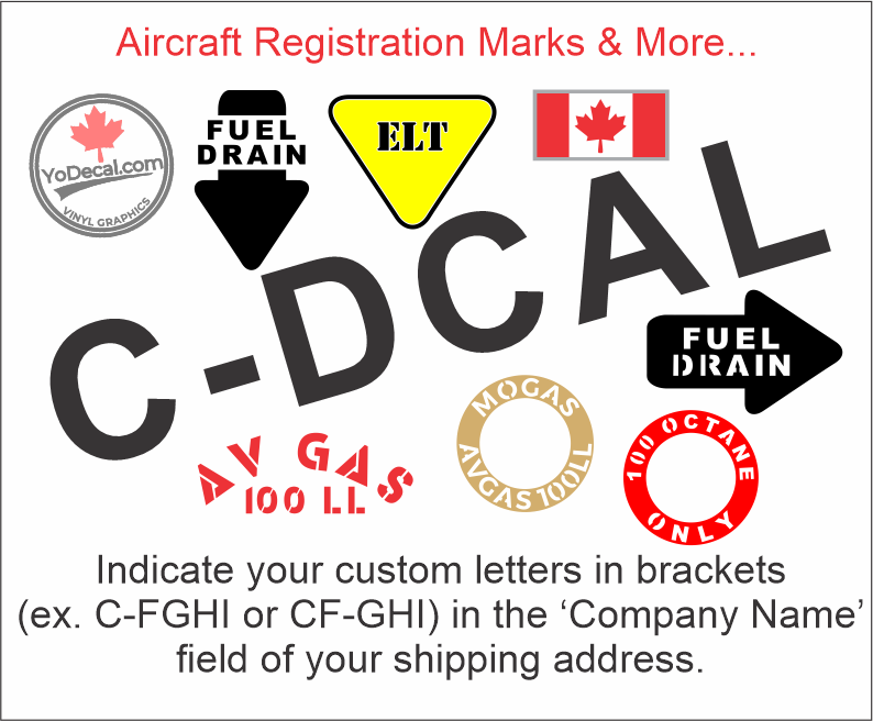 Aircraft Registration Marks – YoDecal.com