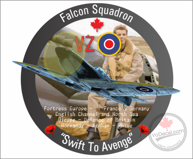 'RCAF 412 Falcon Sqn Swift To Avenge WWII VZ Spitfire George Buerling ...