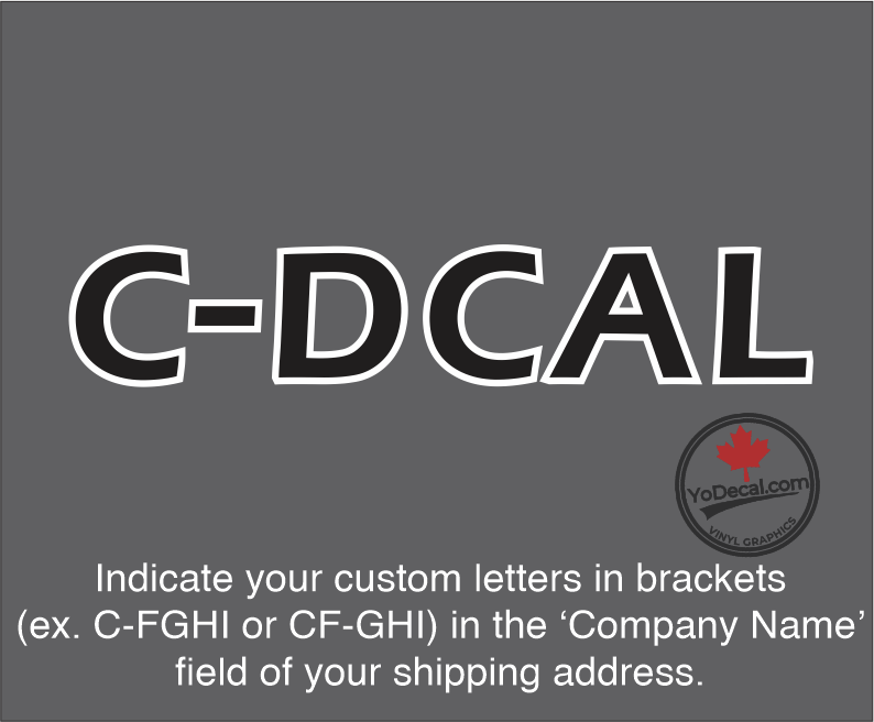'Custom Canadian Registration Marks Standard #3 with Shadow AERIAL ...