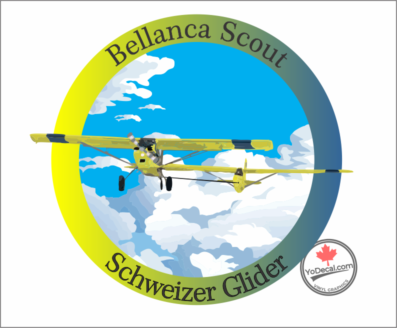 'Air Cadets Schweizer Glider & Bellanca Scout' Vinyl Decal – YoDecal.com