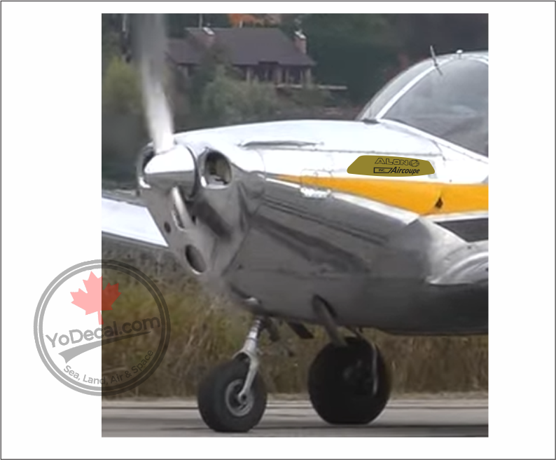 'Alon A-2 Aircoupe Logo (Solid Background)' Premium Vinyl Decal / Stic ...