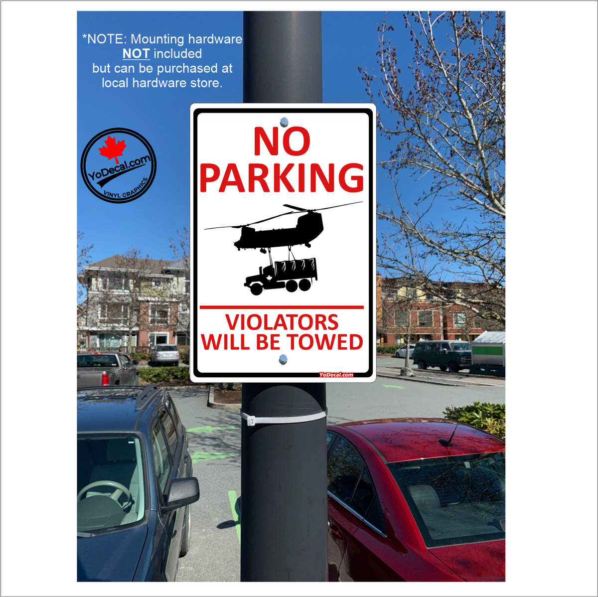 Army Aviation No Parking 12"x18" Reflective Aluminum Sign – YoDecal.com