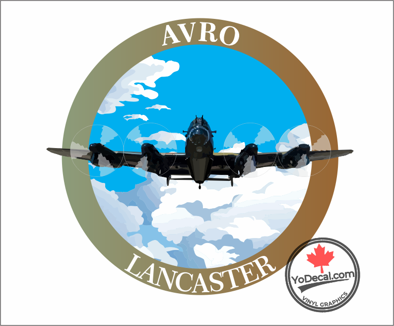 'Avro Lancaster Flying' Premium Vinyl Decal / Sticker – YoDecal.com