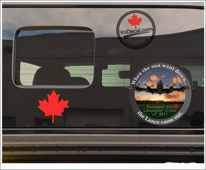 'Lancaster When the Sun Went Down...' Premium Vinyl Decal / Sticker ...