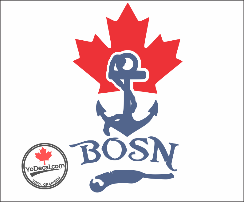 'Canadian BOSN Boatswain' Premium Vinyl Decal / Sticker – YoDecal.com