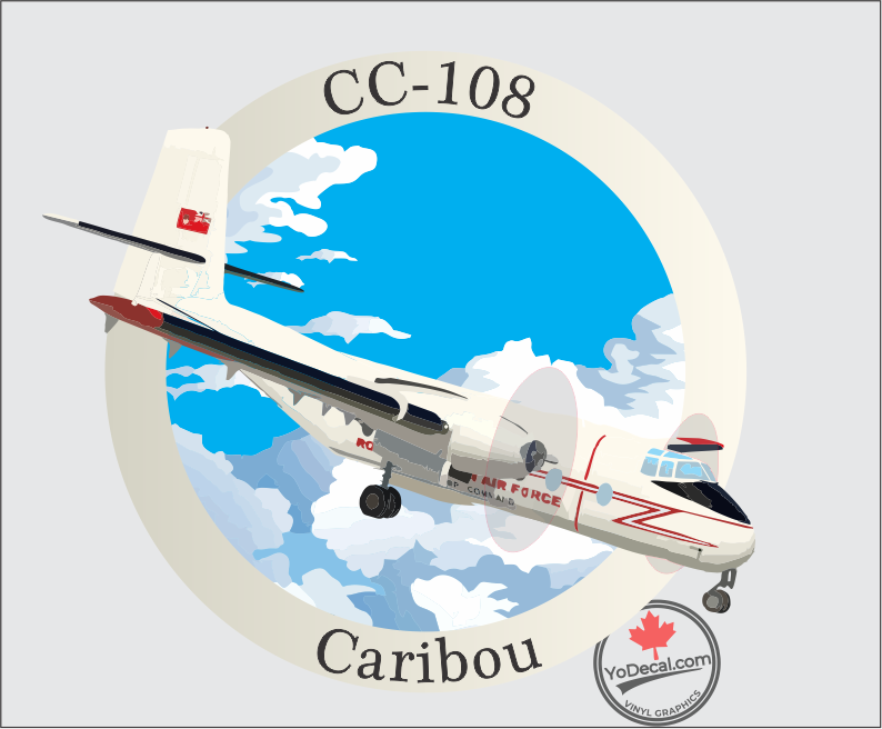 'CC-108 Caribou' Vinyl Decal/Sticker – YoDecal.com