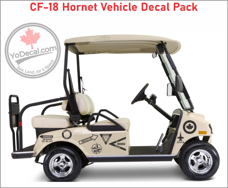 'CF-18 Hornet RCAF Vehicle Decal Pack' Premium Vinyl Decals Stickers ...