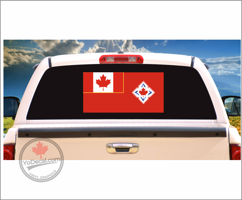 'Canadian Army Flag 1966-1998' Premium Vinyl Decal Sticker – YoDecal.com