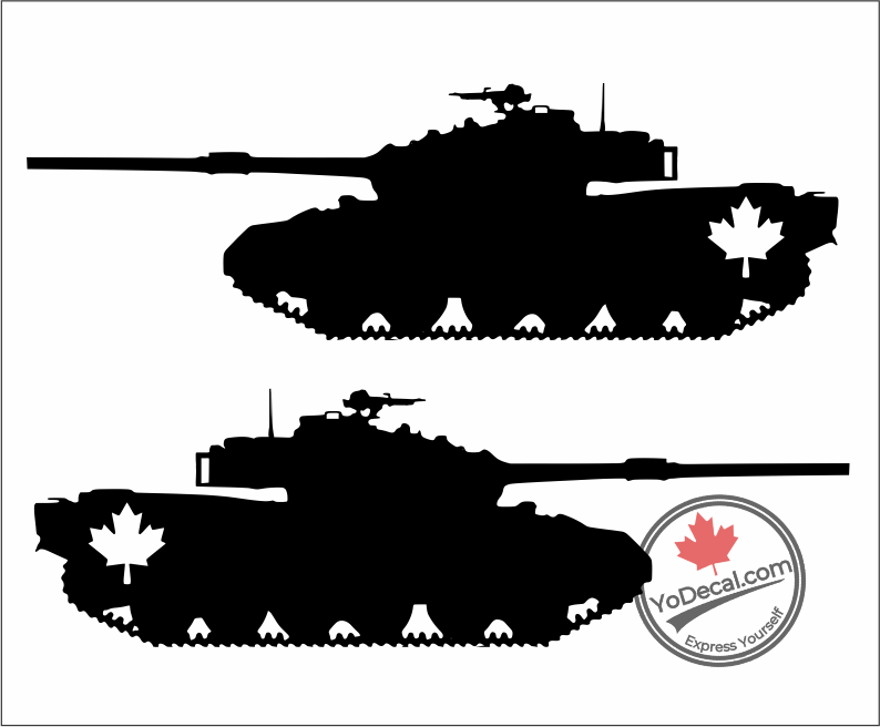'Centurion Canadian Main Battle Tank' Vinyl Decal – YoDecal.com