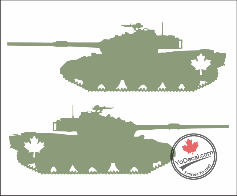 'Centurion Canadian Main Battle Tank' Vinyl Decal – YoDecal.com