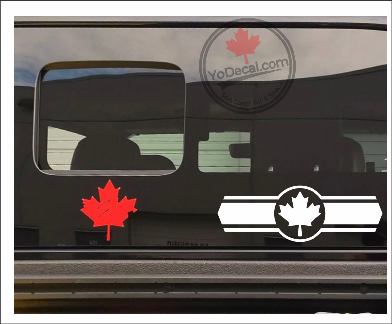 'Canadian Maple Leaf Emblem II' Premium Vinyl Decal / Sticker – YoDecal.com