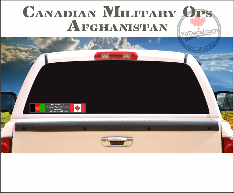 'Canadian Military ops - Afghanistan' Vinyl Decal – YoDecal.com