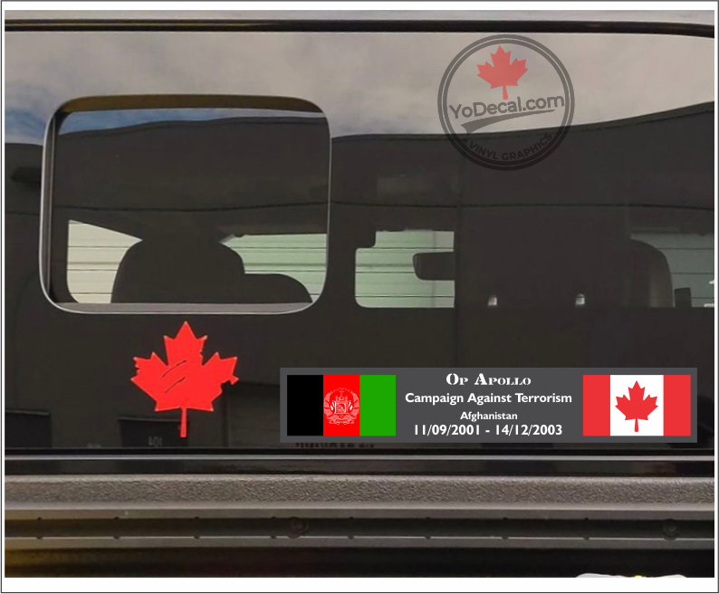 'Canadian Military ops - Afghanistan' Vinyl Decal – YoDecal.com