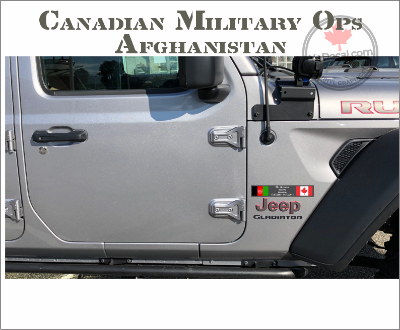 'Canadian Military ops - Afghanistan' Vinyl Decal – YoDecal.com