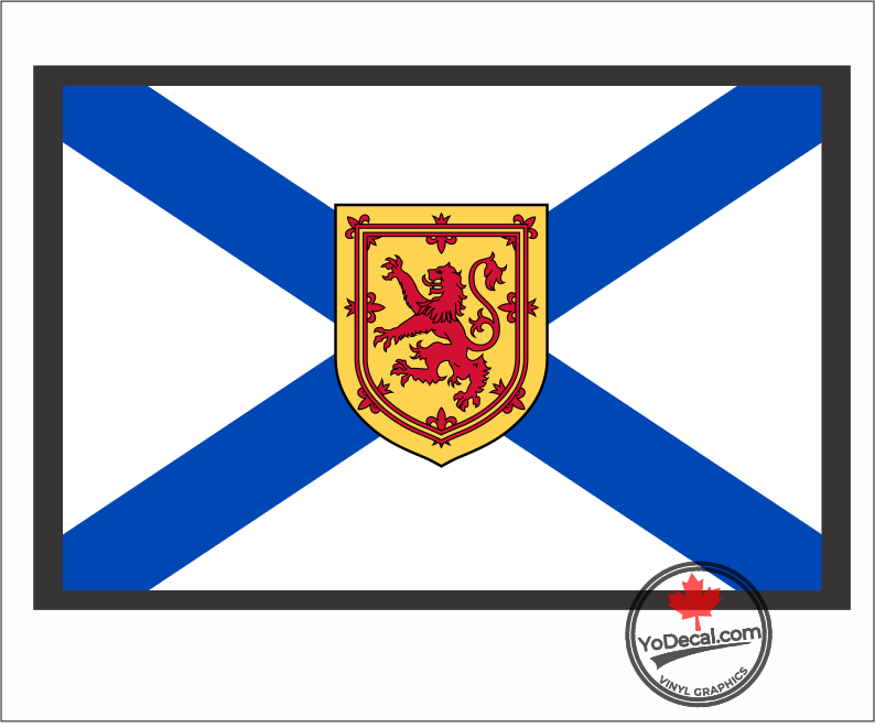 'Nova Scotia Flag' Premium Vinyl Decal – YoDecal.com