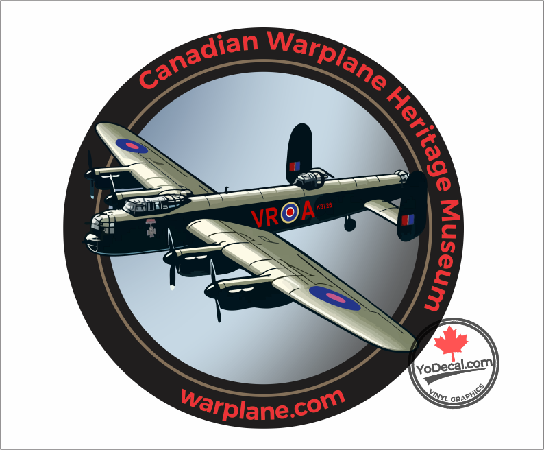 'Canadian Warplane Heritage Museum Lancaster Front & Back' Decal ...