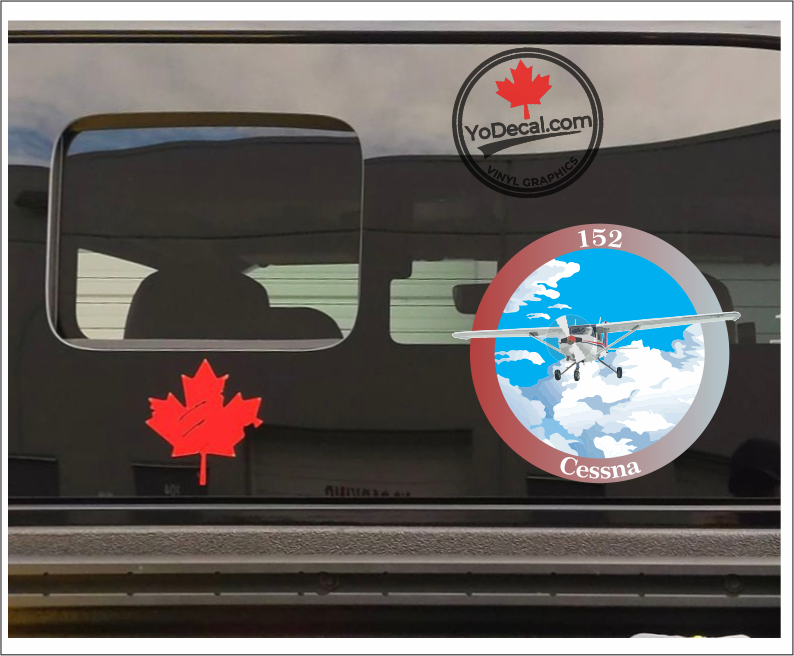 'Cessna 152 Full Colour' Vinyl Decal Sticker – YoDecal.com
