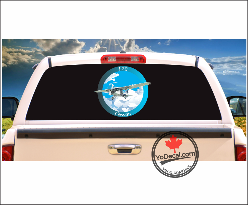 'Cessna 172 Full Colour' Vinyl Decal Sticker – YoDecal.com