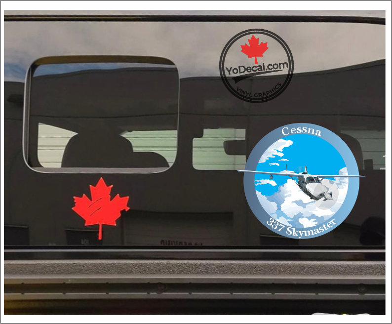 'Cessna 337 Skymaster Full Colour' Vinyl Decal Sticker – YoDecal.com