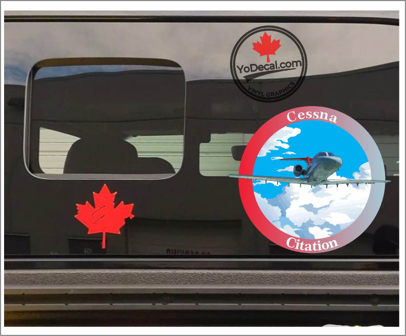'Cessna Citation Full Colour' Vinyl Decal Sticker – YoDecal.com