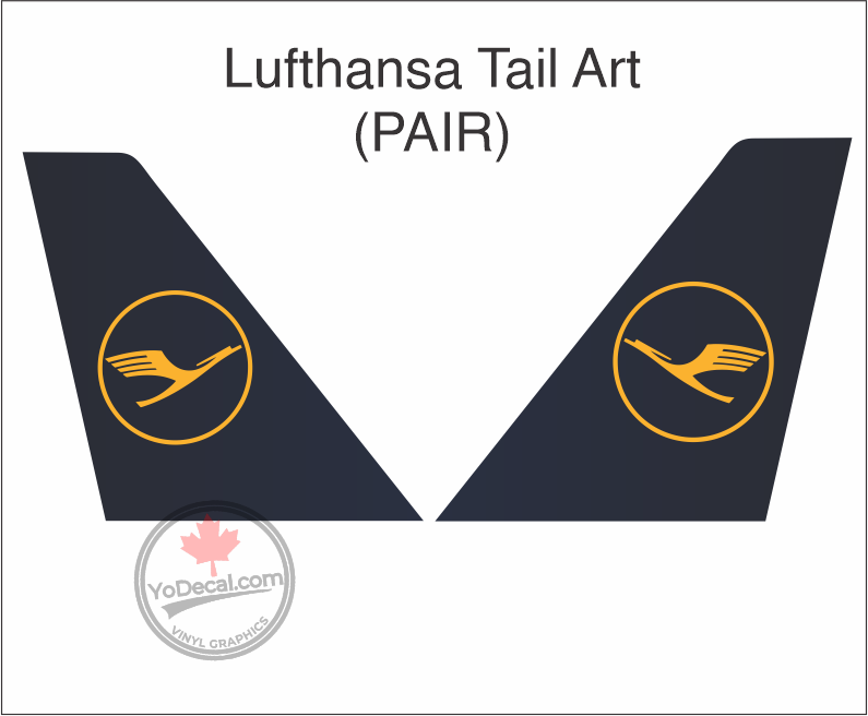 'Lufthansa Tail Art' Premium Vinyl Decal / Sticker – YoDecal.com