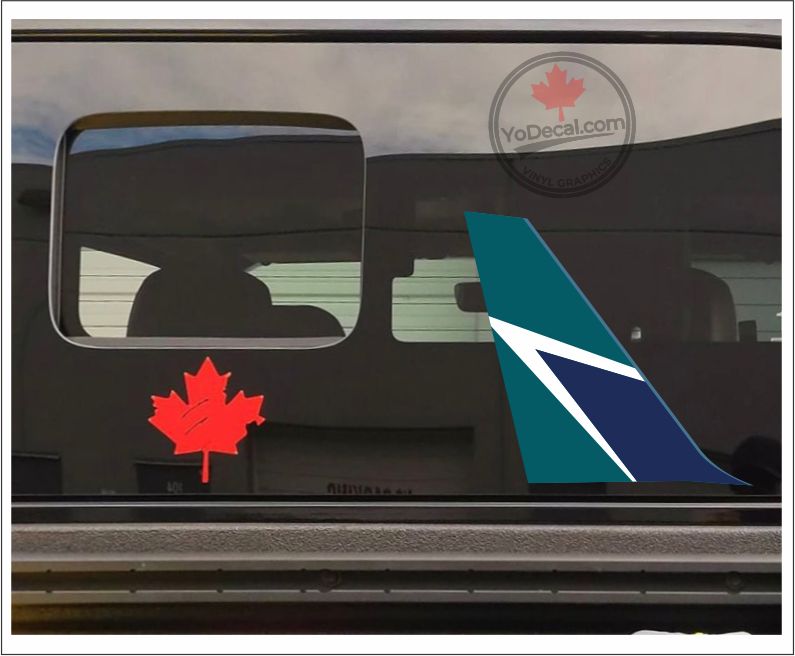 'WestJet Tail Art' Premium Vinyl Decal / Sticker – YoDecal.com