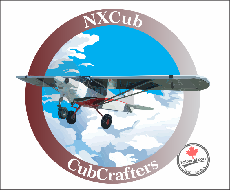 'CubCrafters NXCub Full Colour' Vinyl Decal Sticker – YoDecal.com