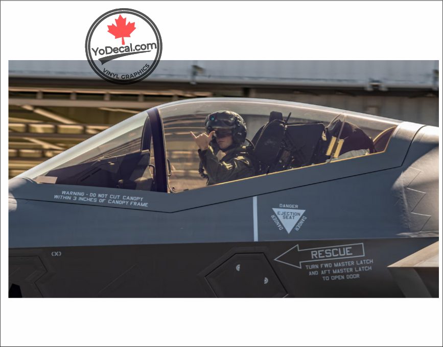 'Danger Ejection Seat F-35 F-22' Premium Vinyl Decal – YoDecal.com