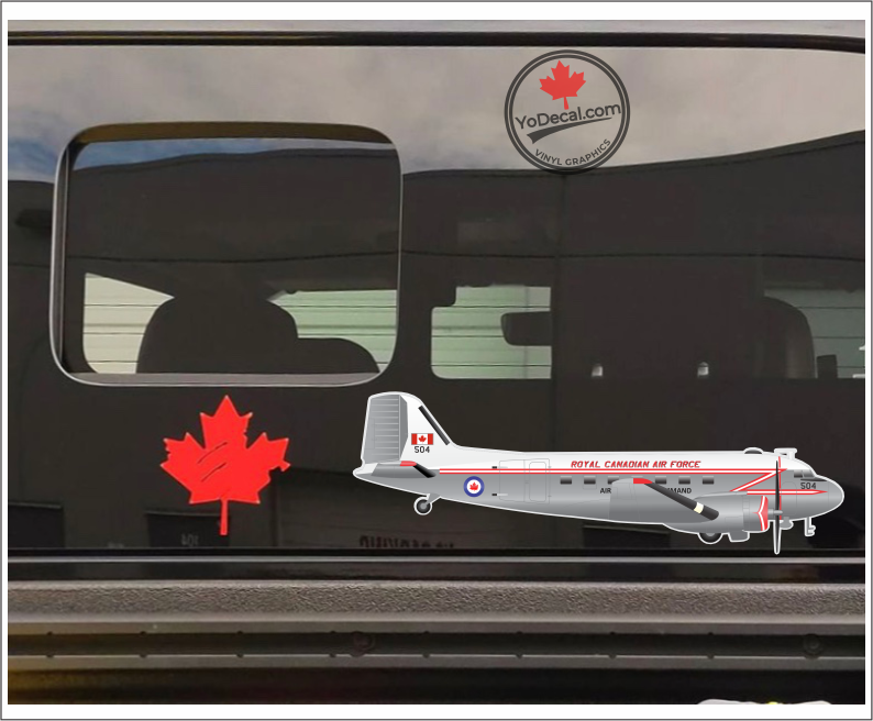 'Douglas CC-129 DC-3 C-47 Dakota Vintage RCAF Side Profile' Premium Vi ...