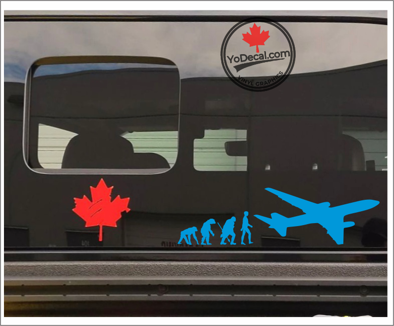 'Evolution of Man - Commercial Pilot' Premium Vinyl Decal / Sticker ...