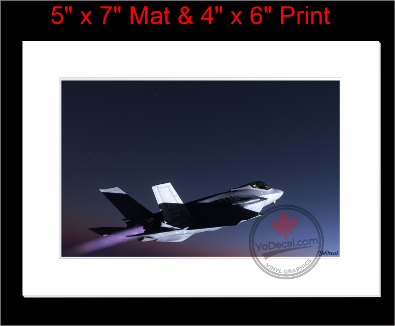 'F-35 The Edge of Space (Mounted ARTISTIC PRINT)' Premium Wall Art ...