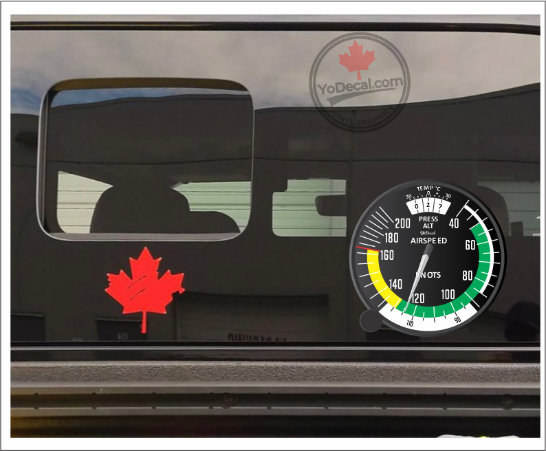 'Airspeed Indicator Flight Instrument' Vinyl Decal / Sticker – YoDecal.com
