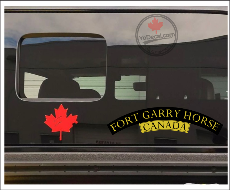 'Fort Garry Horse WWII Shoulder Flash' Premium Vinyl Decal / Sticker ...