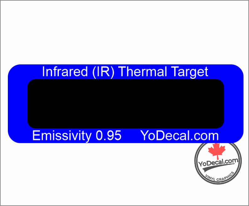 Infrared (IR) Thermal Imaging 0.95 Emissivity Targets Rectangle ...