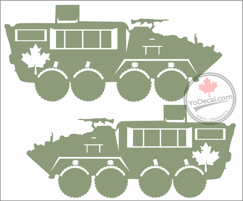 'LAV 2 Bison - Detailed (PAIR)' Premium Vinyl Decal Sticker – YoDecal.com