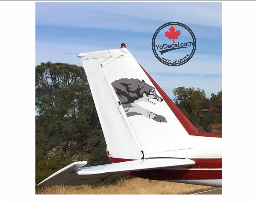 'Lobos South Dakota Wolf Tail Art' Premium Vinyl Decal Sticker ...