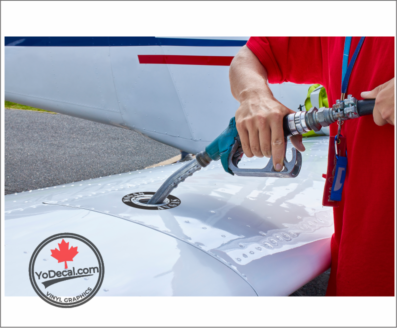 'MOGAS AVGAS Stencil Font Ring' Vinyl Decal – YoDecal.com
