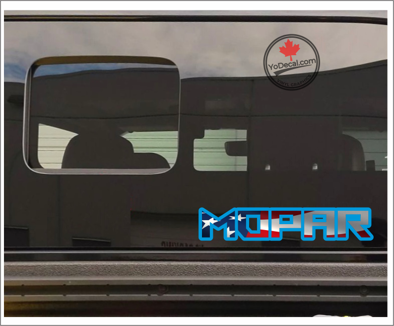 'MOPAR American Flag' Premium Vinyl Decal – YoDecal.com