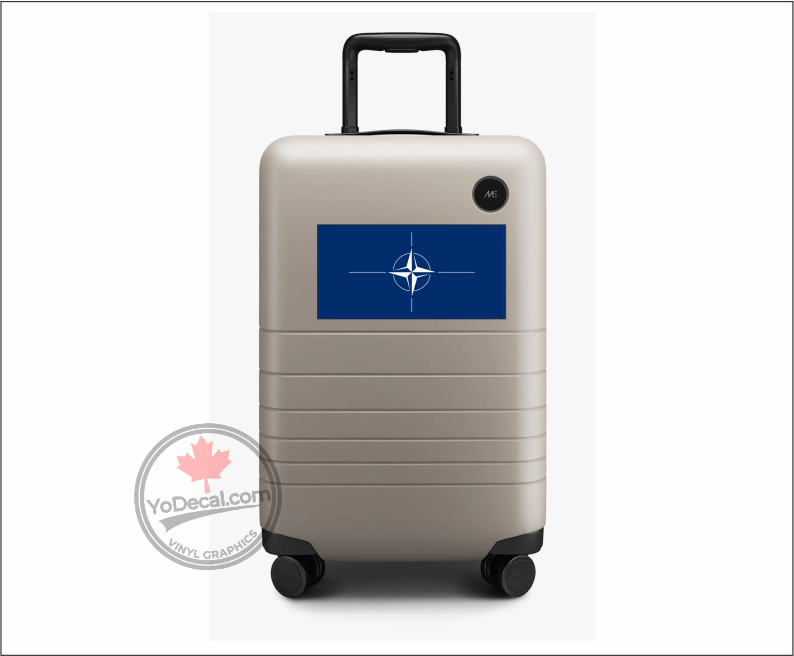 'NATO (North Atlantic Treaty Organization) Flag' Premium Vinyl Decal S ...