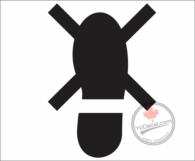 'No Step Shoe Silhouette' Premium Vinyl Decal / Sticker – YoDecal.com