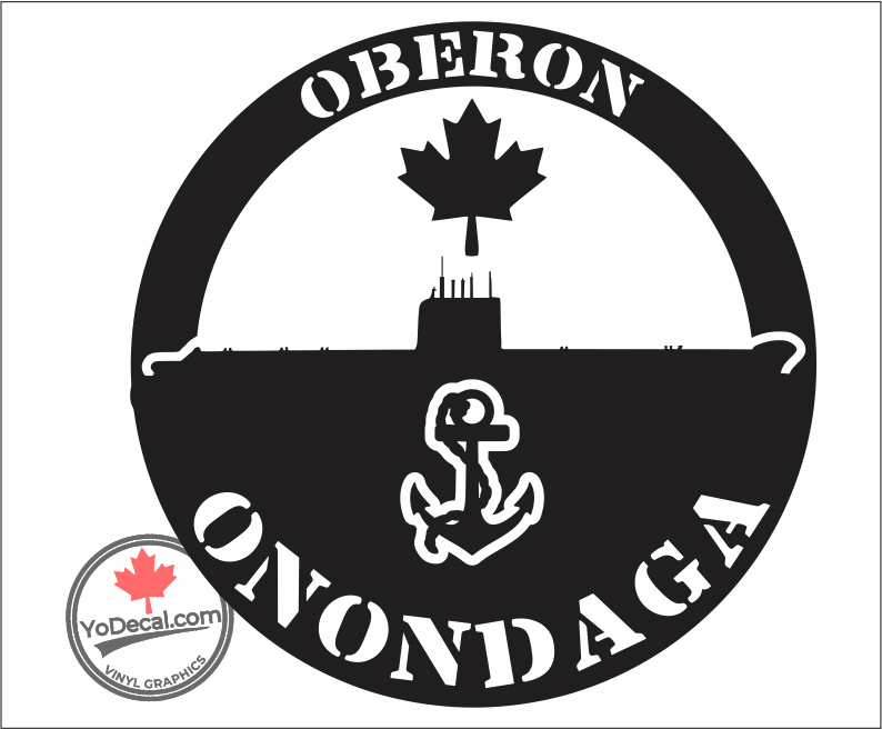 'Oberon Onondaga Anchor' Vinyl Decal – YoDecal.com