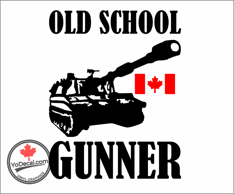 Old School Gunner M109' Premium Vinyl Decal – YoDecal.com
