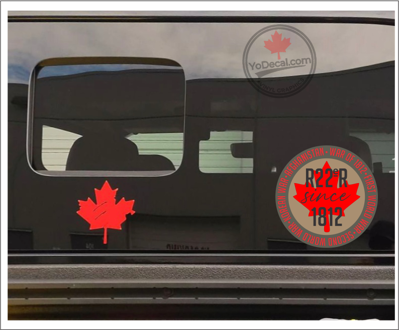 'Royal 22nd Regiment R22R Since 1812' Premium Vinyl Decal / Sticker ...