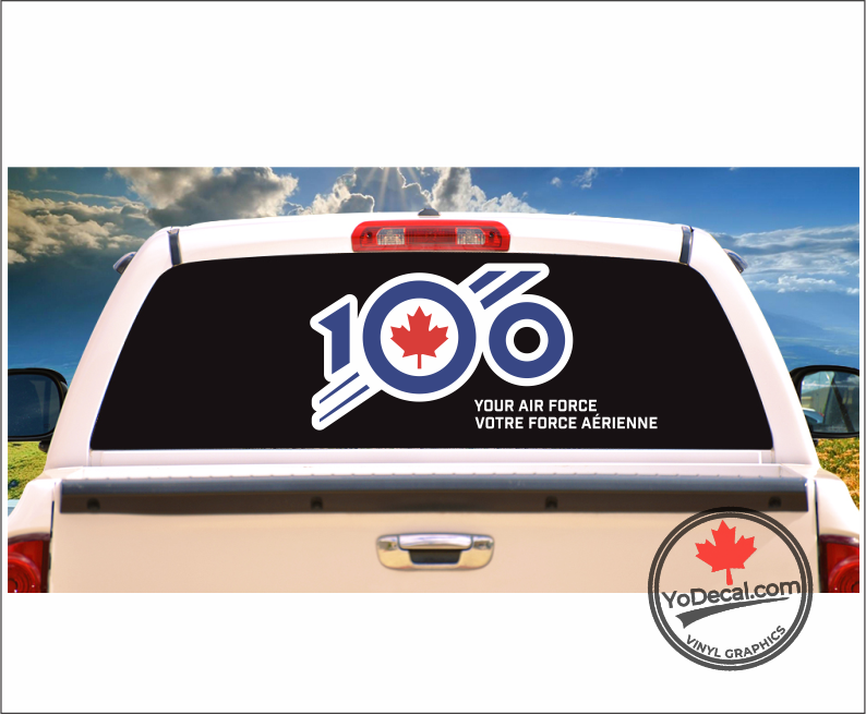 'RCAF 100th Anniversary Official Logo Your Air Force' Vinyl Decal ...
