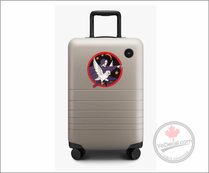 'RCAF 418 Sqn WWII Night Fighters Patch Grim Reaper' Premium Vinyl Dec ...