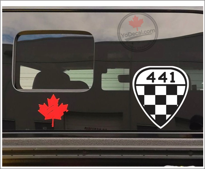'RCAF 441 Squadron CF-86 Checkerboard Design' Premium Vinyl Decal ...