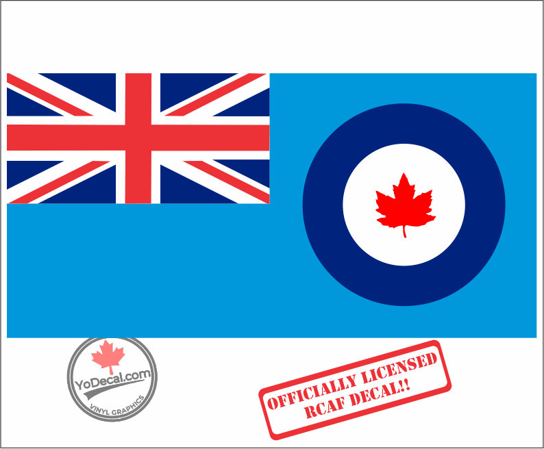 'RCAF Vintage Ensign 1940 Flag' Premium Vinyl Decal / Sticker – YoDecal.com