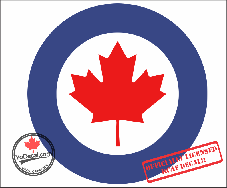 'RCAF Modern Roundel Full Colour' Premium Vinyl Decal / Sticker ...