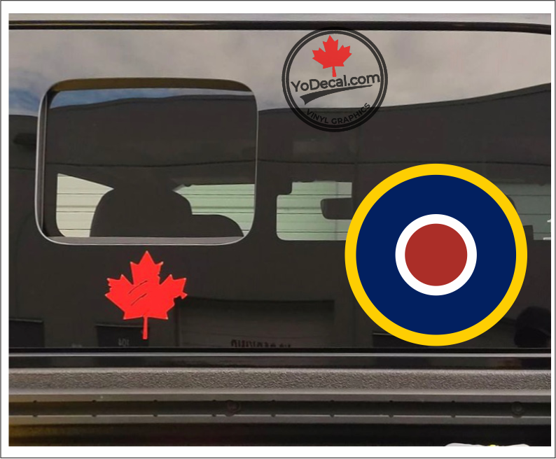 'RCAF Type C-1 Roundel Full Colour' Premium Vinyl Decal / Sticker ...