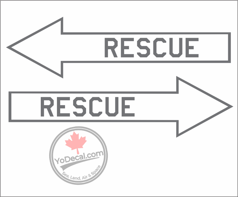 'RESCUE USAF 1' Premium Vinyl Decal Sticker – YoDecal.com